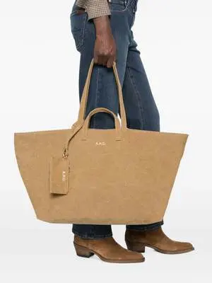 A.p.c. Le Drummer Toile Tote Bag - Brown
