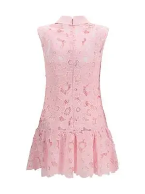 SELF-PORTRAIT Guipure Mini Dress