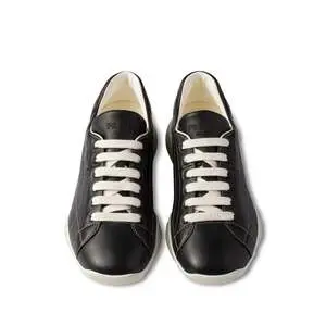 Prada Low-top Trainers With Contrast Stitching - Black