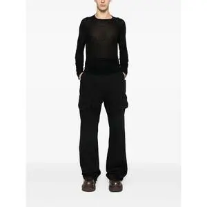 Rick Owens Wide-leg Wool Trousers