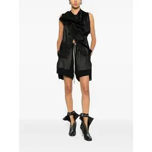 Rick Owens Silk Blend Panel Shorts
