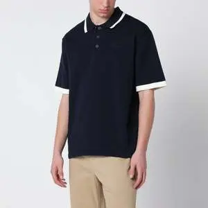 Maison Kitsuné Navy Comfort-fit Cotton Polo Shirt