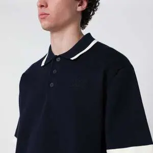 Maison Kitsuné Navy Comfort-fit Cotton Polo Shirt
