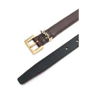 Saint Laurent Leather Belt - Red