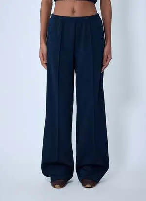 Miu Miu Elasticated High Rise Wide-leg Technical Pants