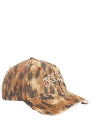 GANNI Baseball Cap With Logo - Multicolor