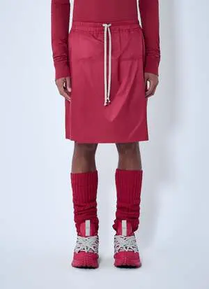 Moncler Drawstring Midi Kilt Shorts - Red
