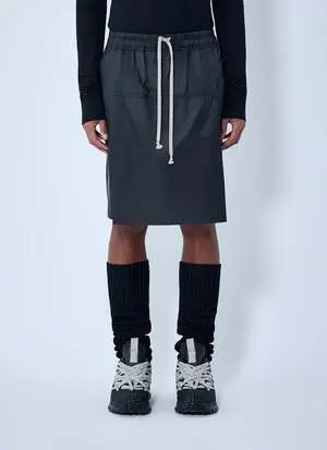Moncler Drawstring Midi Kilt Shorts - Black
