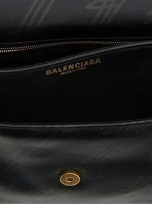 Balenciaga Darling Mini Shoulder Bag In Calf Leather With Bb Monogram