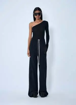 Rick Owens High-rise Wide-leg Silk Drawstring Pants