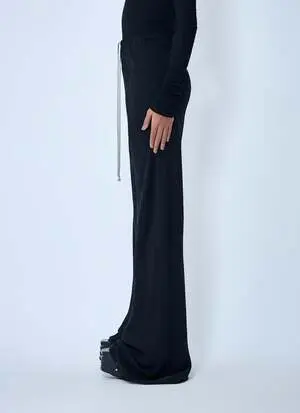 Rick Owens High-rise Wide-leg Silk Drawstring Pants
