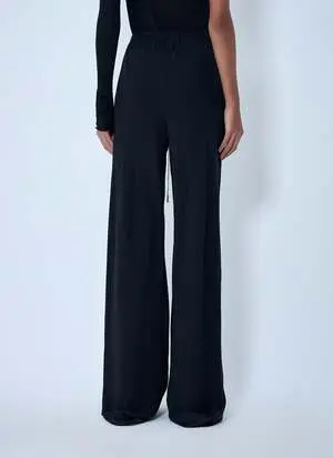 Rick Owens High-rise Wide-leg Silk Drawstring Pants