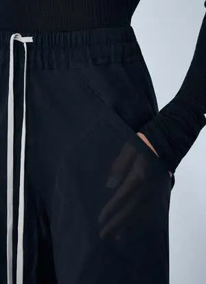 Rick Owens High-rise Wide-leg Silk Drawstring Pants
