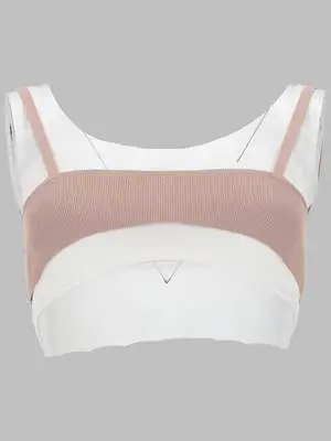 DIESEL® Top Bra Con Effetto Sovrapposto