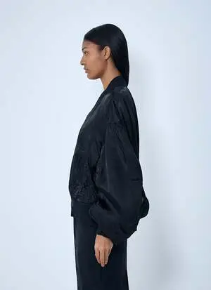 Rick Owens Oversized Bomber Jacket - Black