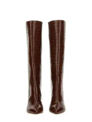 Paris Texas Anja Boot Croc Effect Knee High Boots