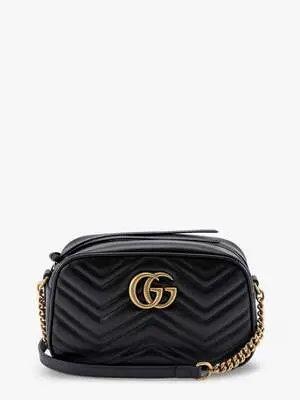 Gucci Matelassé Leather Camera Bag - Black