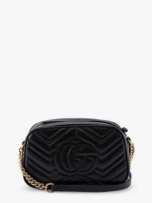 Gucci Matelassé Leather Camera Bag - Black