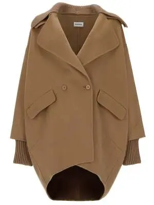 P.a.r.o.s.h Wool Coat - Cream