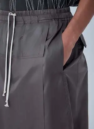 Moncler Drawstring Midi Kilt Shorts - Gray