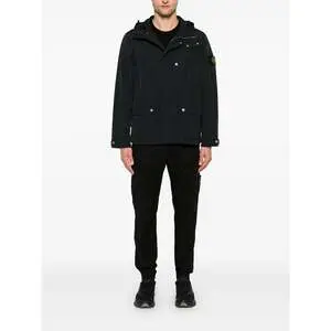 Stone Island Tapered Cargo Trousers With Drawstring Waist