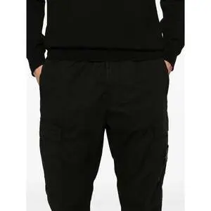 Stone Island Tapered Cargo Trousers With Drawstring Waist