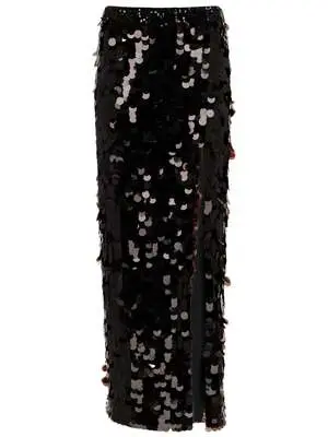 P.a.r.o.s.h Sequined Maxi Skirt - Brown