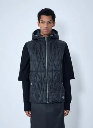 Moncler Geocamo Flight Quilted Hooded Gilet - Black