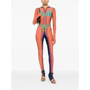 JEAN PAUL GAULTIER Polka Dot Hooded Jumpsuit