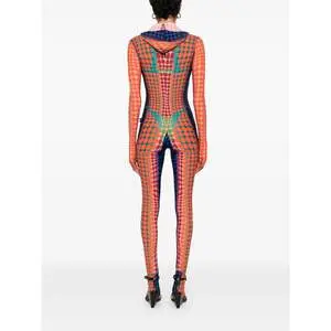 JEAN PAUL GAULTIER Polka Dot Hooded Jumpsuit