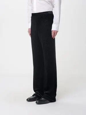 Gucci Wide Leg Monogram Velvet Pants