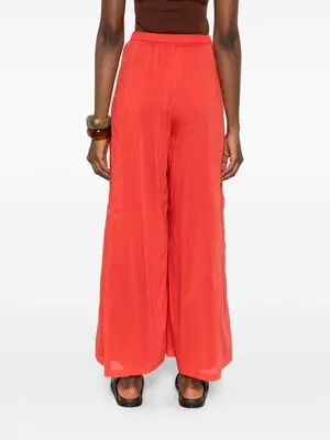 FORTE_FORTE Voile Cotton And Silk Wide-leg Trousers - Multicolor