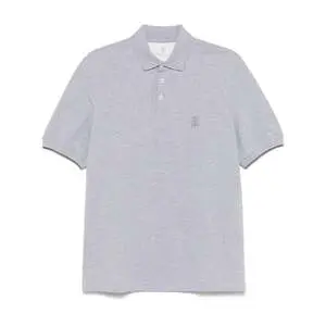 Brunello Cucinelli Grey Polo Shirts - Gray