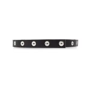 Attico Calf Leather Belt With Press-stud Fastening - Black