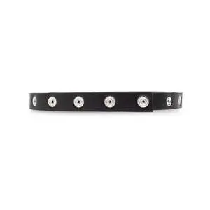 Attico Calf Leather Belt With Press-stud Fastening - Black