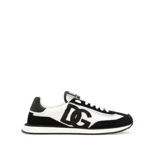 Dolce & Gabbana Low-top Sneakers With Logo Detail - Black