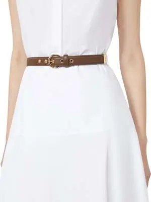 Max Mara Cotton Poplin Fit And Flare Dress - Multicolor