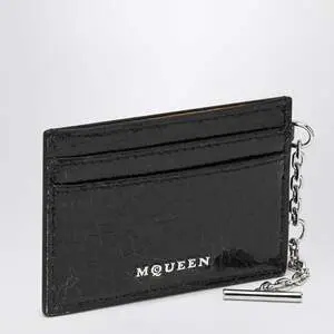 Alexander McQueen T-bar Credit Card Holder /caramel