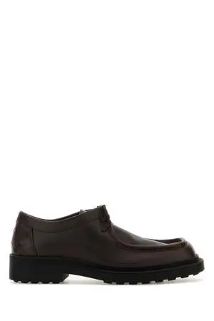 Bottega Veneta Dark Leather Lace-up Shoes - Brown