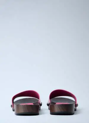 Miu Miu Studded Leather Slide Sandals