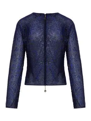 Giorgio Armani Embellished Long Sleeve Top