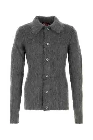 Gucci Grey Mohair Blend Cardigan