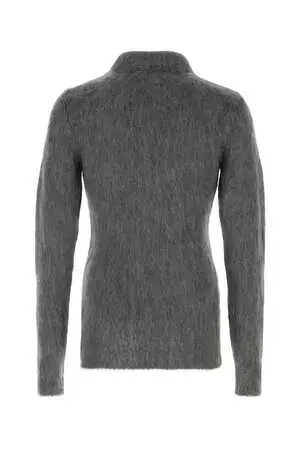 Gucci Grey Mohair Blend Cardigan