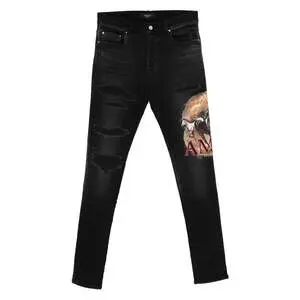 Amiri Graphic Print Skinny Jeans