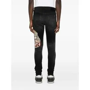 Amiri Graphic Print Skinny Jeans