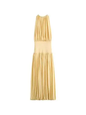 TOTEME Gathered Long Dress - Multicolor