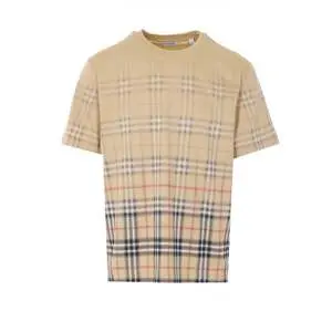 Burberry Ryan Check T-shirt - Cream