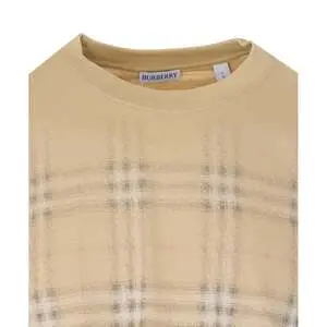 Burberry Ryan Check T-shirt - Cream