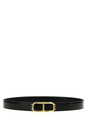 TOM FORD Reversible Logo Belt - Black