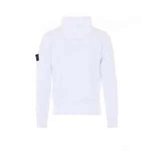 Stone Island Logo Detail Hooded Sweatshirt